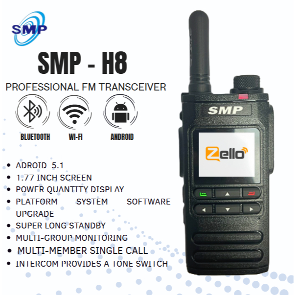 Jual HT SMP POC H8 Android Walkie Talkie Zello | Shopee Indonesia