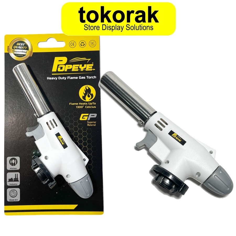 Jual GAS TORCH FLAME GUN POPEYE BLOW TORCH KEPALA PEMANTIK GAS PORTABLE ...