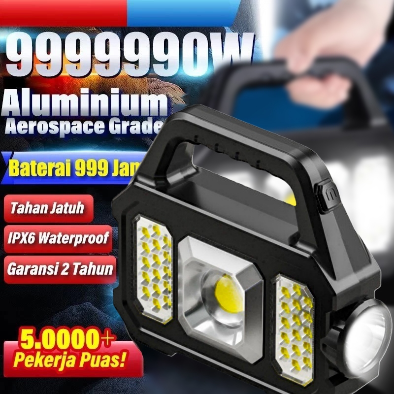 Jual 4-in-1 Lampu Senter Sorot Portable Worklight LED Super Terang Senter Powerbank Emergency ...