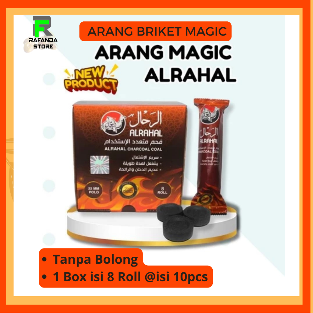Jual (1 BOX) Arang Magic Al rahal / Arang Bukhur / Areng Buhur / Arang ...