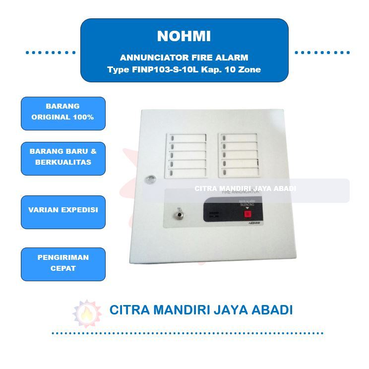 Jual ANNUNCIATOR PANEL FIRE ALARM NOHMI 10 Zone | Shopee Indonesia