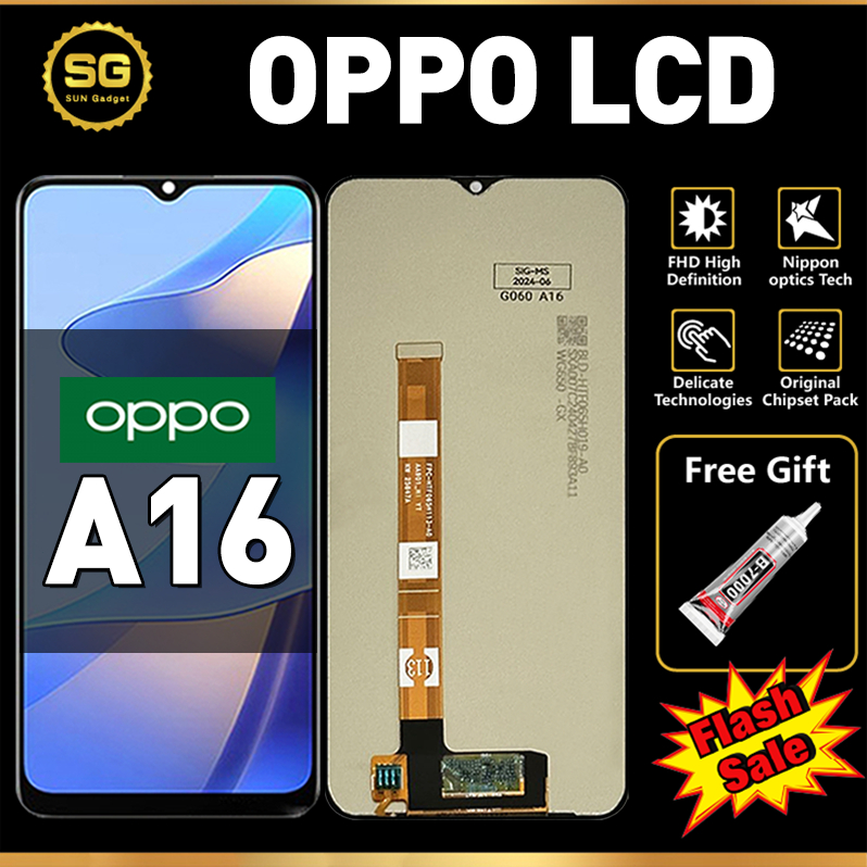 Jual LCD For OPPO A16 Original Touchscreen hp lcd a16 ori fullset asli ...