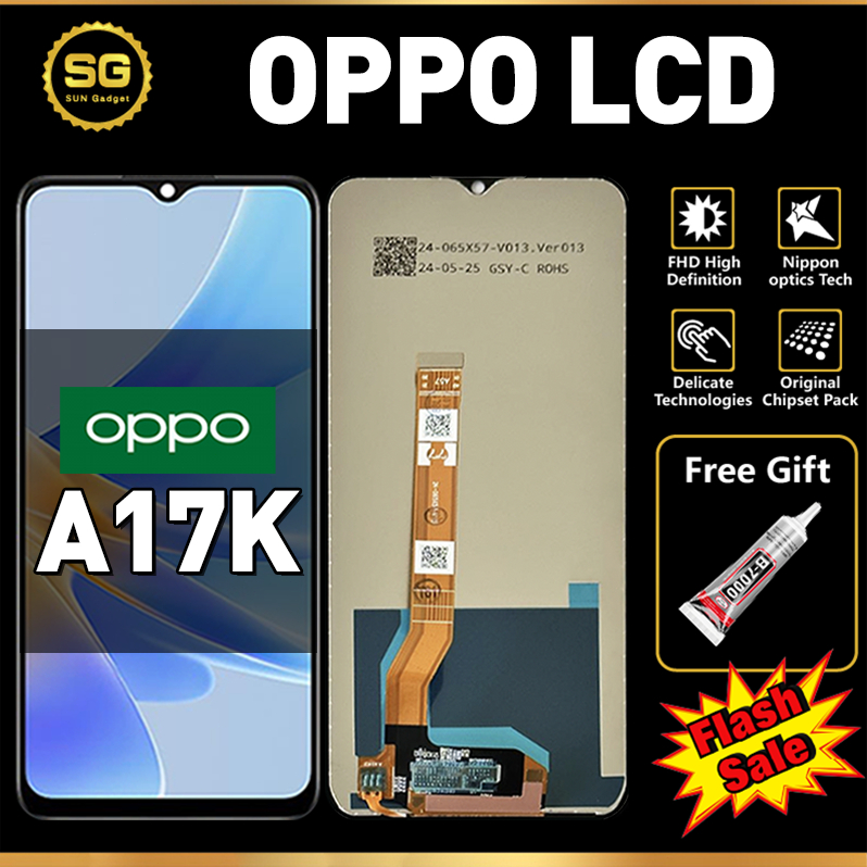 Jual LCD For OPPO A17k Original COD Touchscreen hp ori fullset asli ...