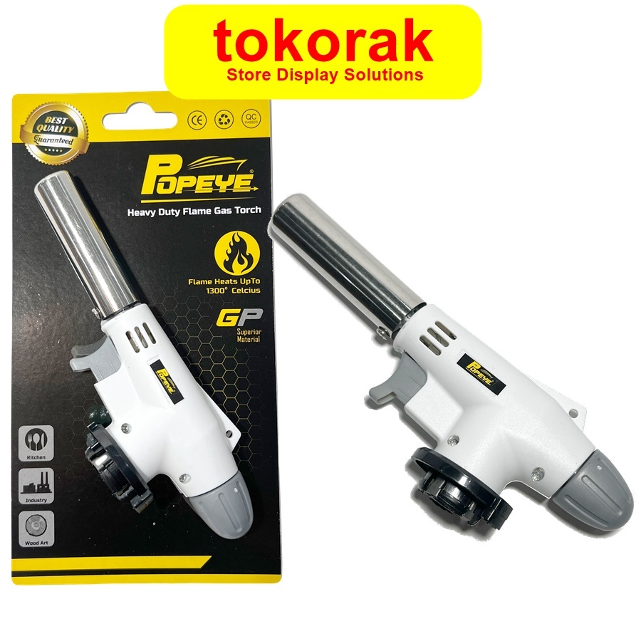 Jual GAS TORCH FLAME GUN POPEYE BLOW TORCH KEPALA PEMANTIK GAS PORTABLE ...