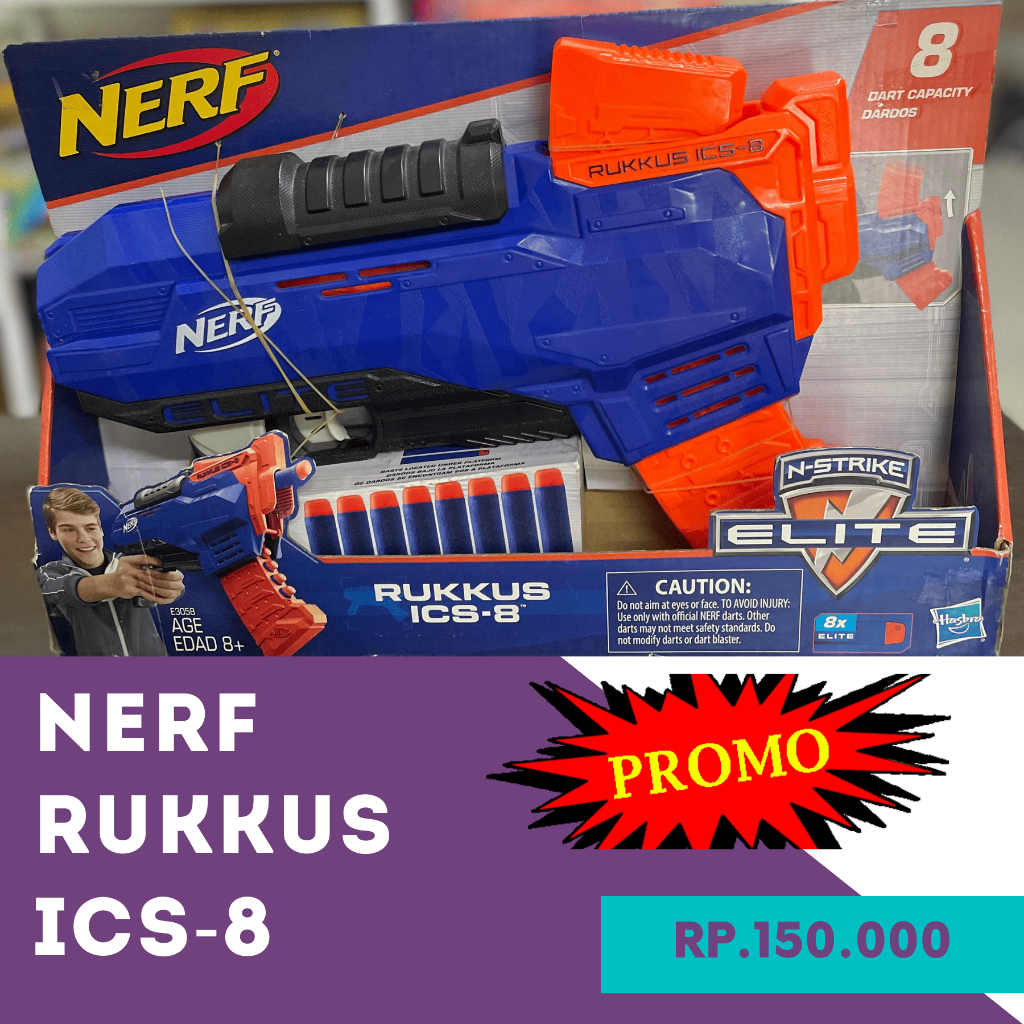 Jual Nerf N-Strike Elite Rukkus ICS-8 | Shopee Indonesia