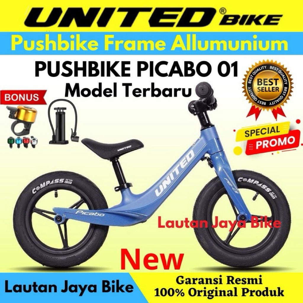 Jual Pushbike Unitedbike PICABO 01 Magnesium Sepeda Anak Balance Bike ...
