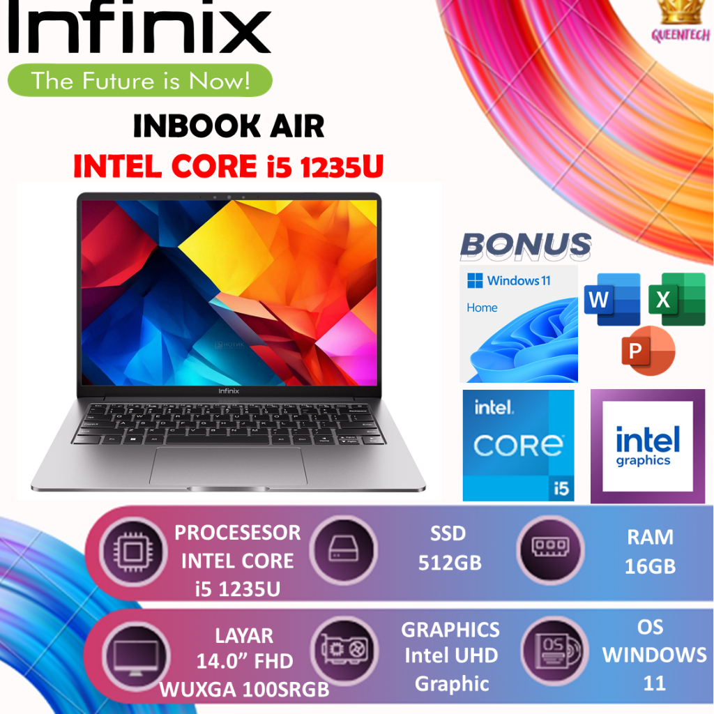 Jual Infinix INBOOK Air Intel Core i5 1235U [16GB/512GB] 14.0 FHD IPS ...