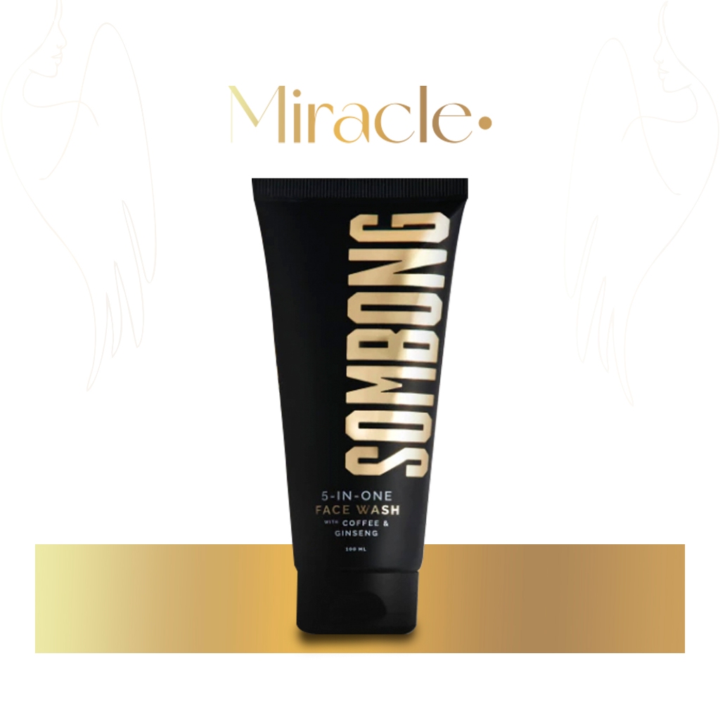 Jual SOMBONG 5-in-1 Face Wash with Coffee & Ginseng Sabun Pembersih ...
