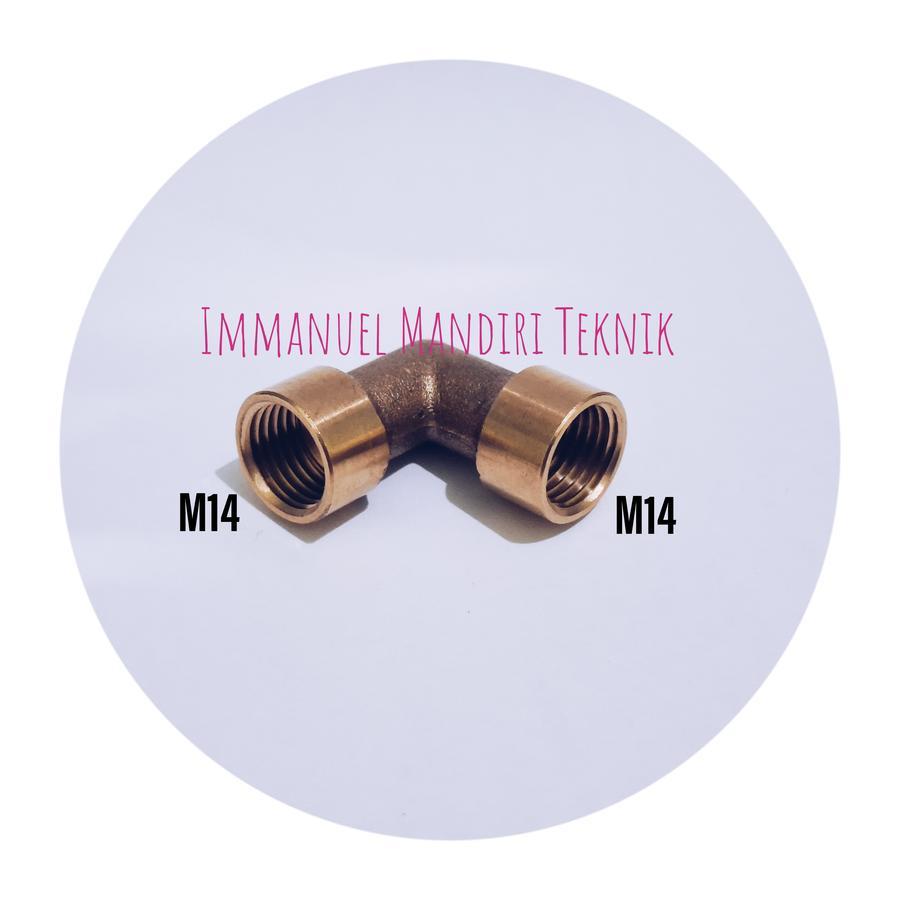 Jual Socket jet cleaner drat dalam M14 elbow / Sok jet cleaner M14 ...