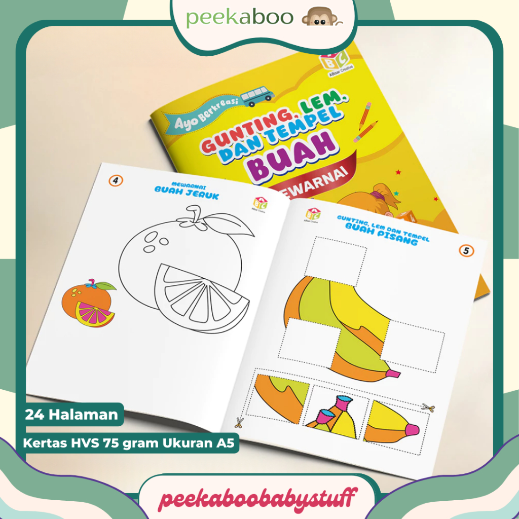 Jual BUKU ANAK PAUD GUNTING LEM TEMPEL - BUAH | BUKU AKTIVITAS ANAK ...
