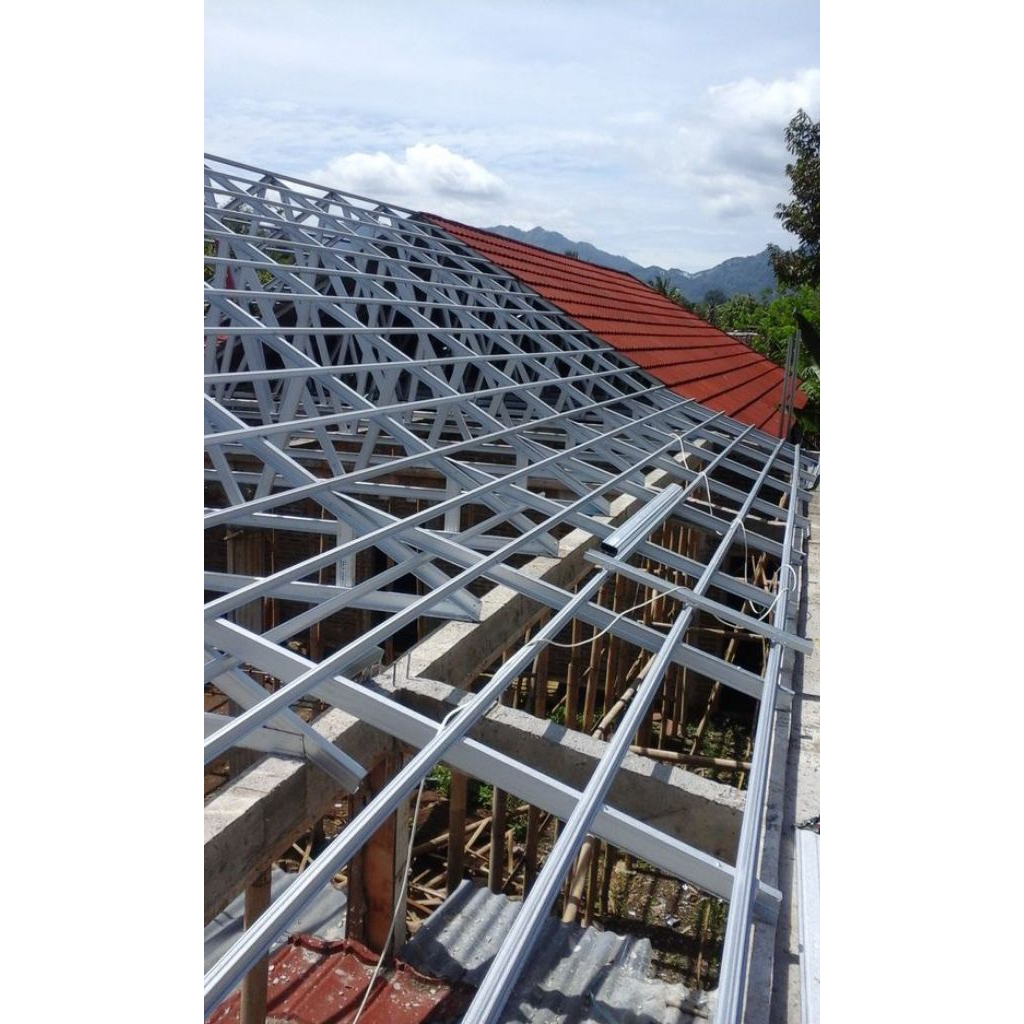 Jual Bongkar pasang atap rumah rangka baja ringan berikut atap ...