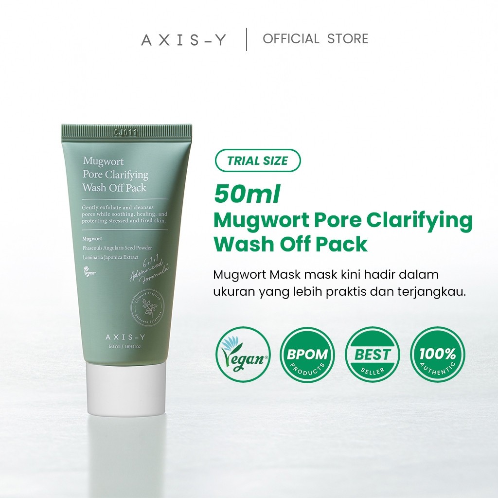 Jual AXIS-Y - Mugwort Pore Clarifying Wash Off Pack 50ml | Membersihkan ...