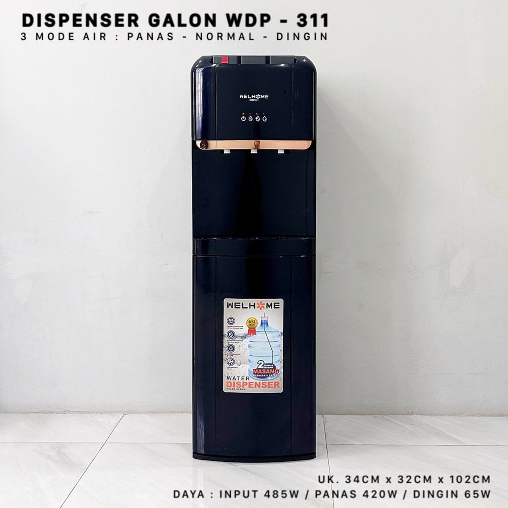 Jual DISPENSER GALON BAWAH FITUR AIR PANAS - NORMAL - DINGIN ...
