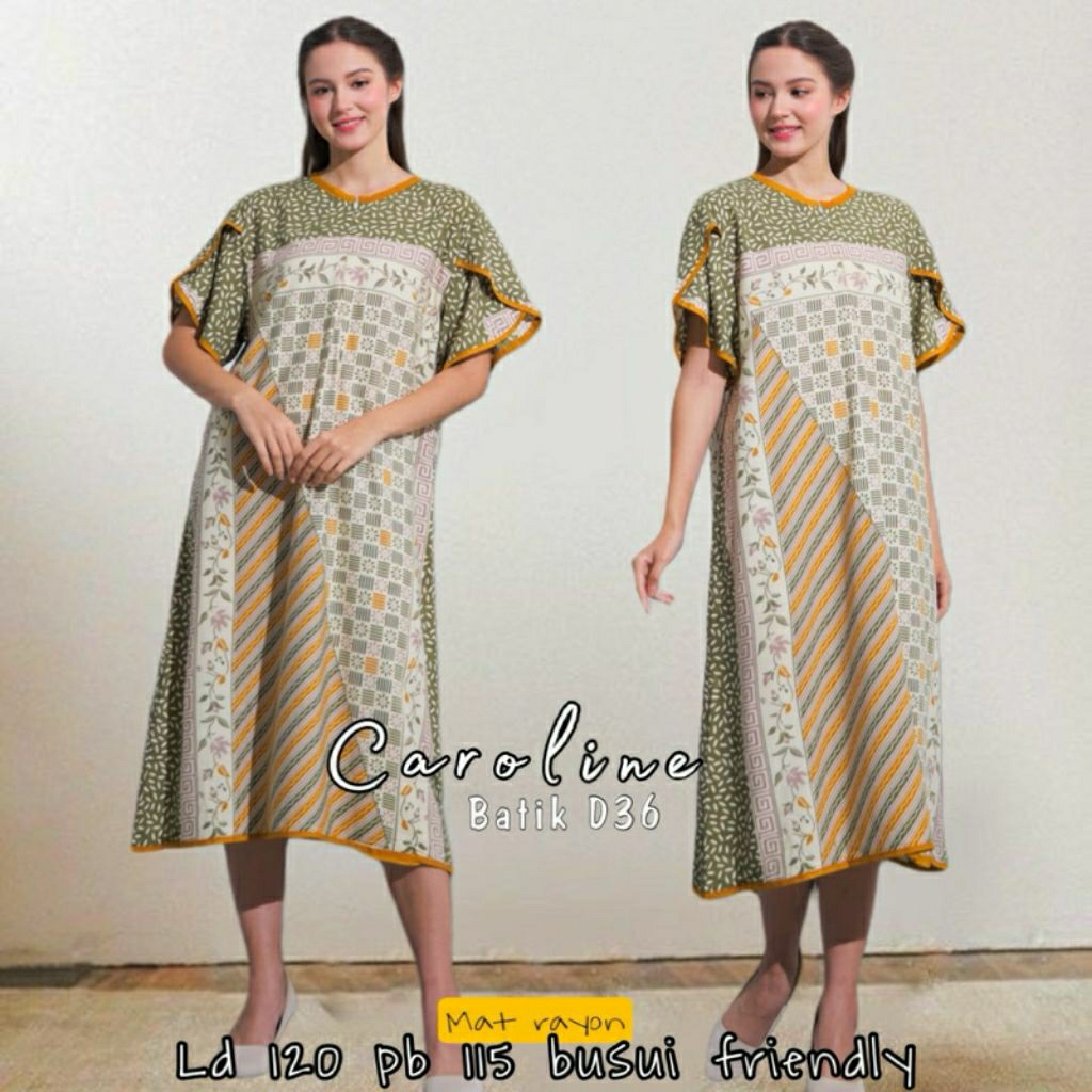 Jual ( SEMERBAK BATIK ORI ) sekdres daster payung CAROLINE homedres ...