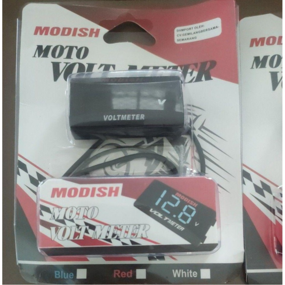 Jual Voltmeter LED Digital Slim Waterproof motor Mobil Model Rizoma ...