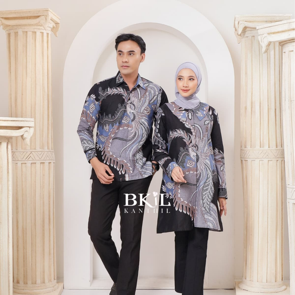 Jual KANTHIL Tunik Batik Wanita Couple Baju Batik Couple Tunik Kantor ...