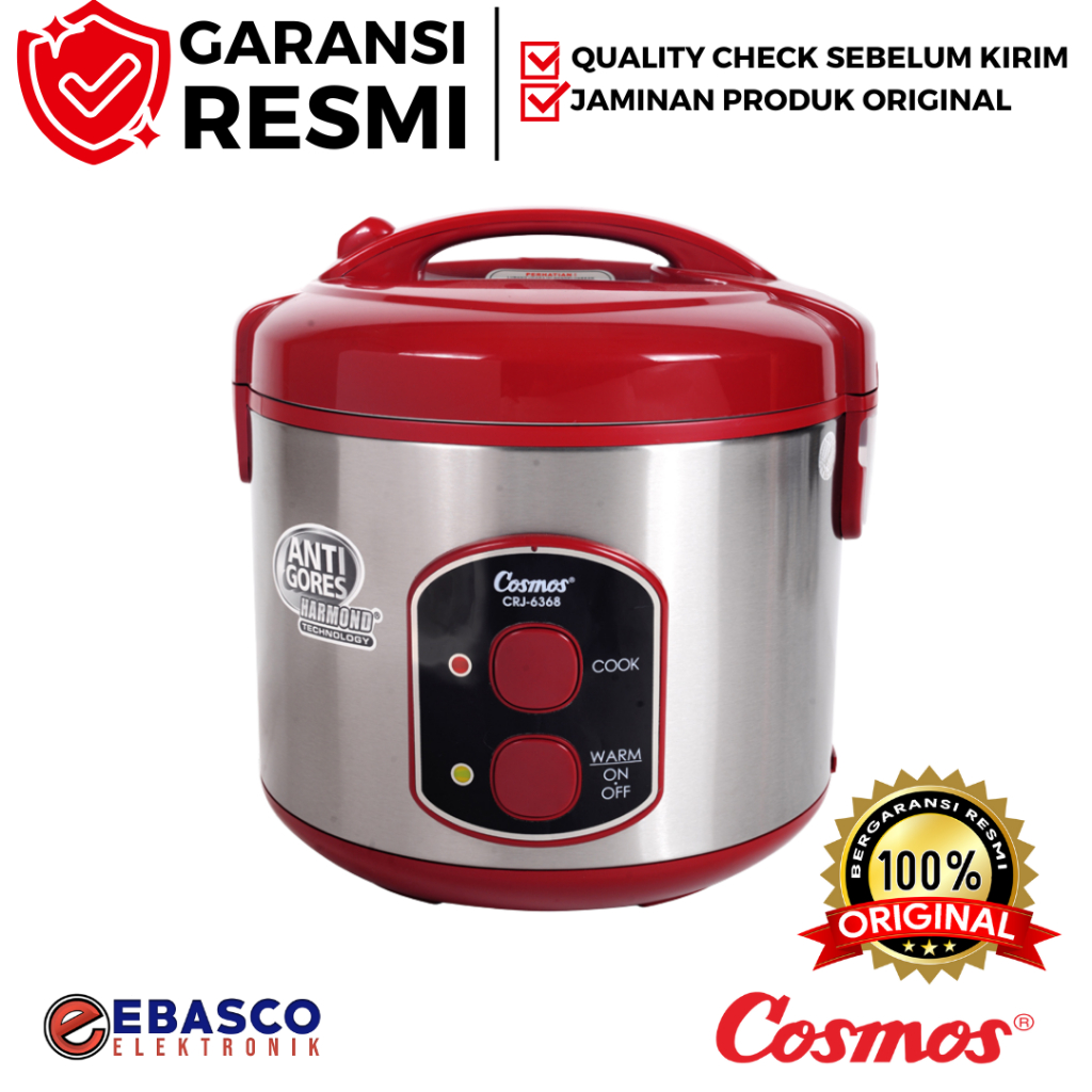 Jual COSMOS Rice Cooker HARMOND CRJ 6368 Kapasitas 2 Liter Panci Anti ...