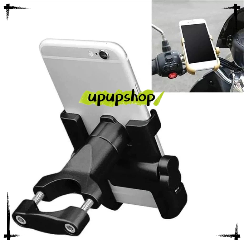 Jual Holder Stang Motor Phone Holder Stang Sepeda Full Besi | Shopee ...