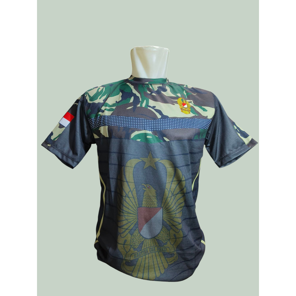 Jual Dryfit Kaos TNI AD List Corak Loreng Malvinas - Oblong Jesey Tni Ad LIst Corak Loreng ...