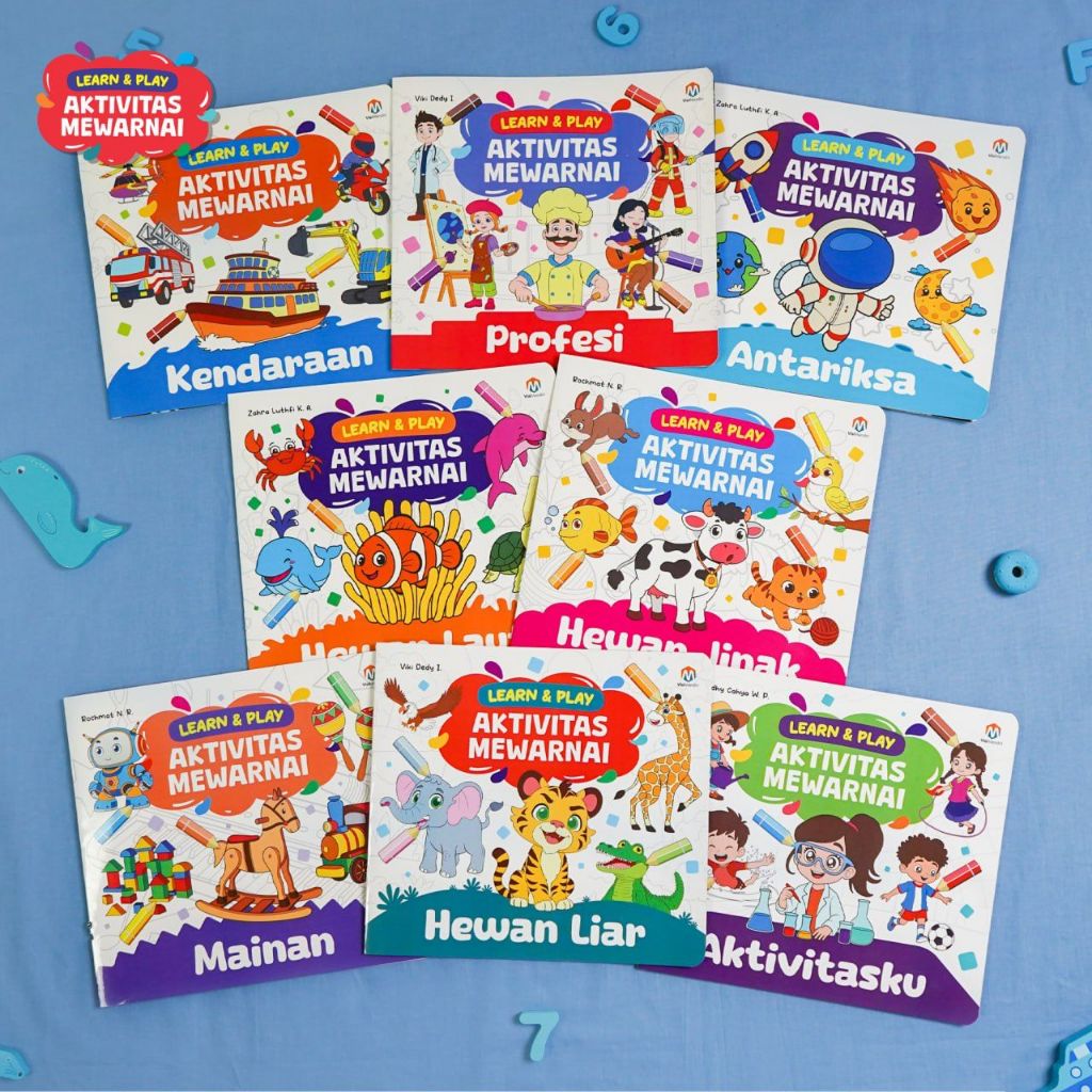 Jual Learn & Play : Aktivitas Mewarnai [Pustaka Hulwah x Ziyad] | Shopee Indonesia