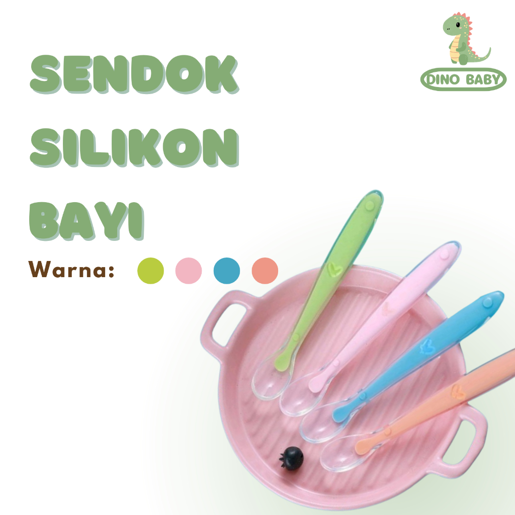 Jual Sendok Makan Silikon Bayi BPA Free Sendok Makan Bayi Lentur ...