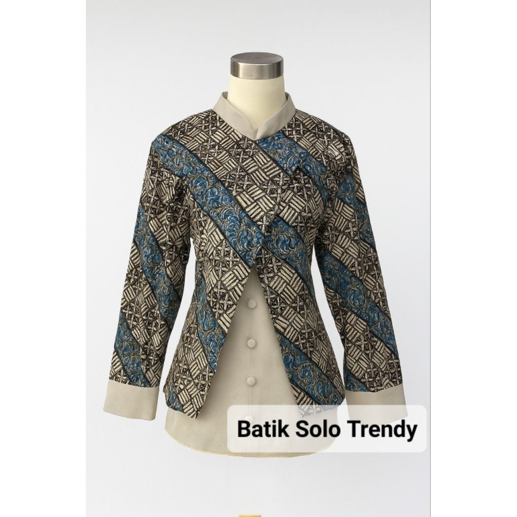 Jual Batik Solo Trendy - Ambar Blouse Batik / Blouse Batik kekinian ...
