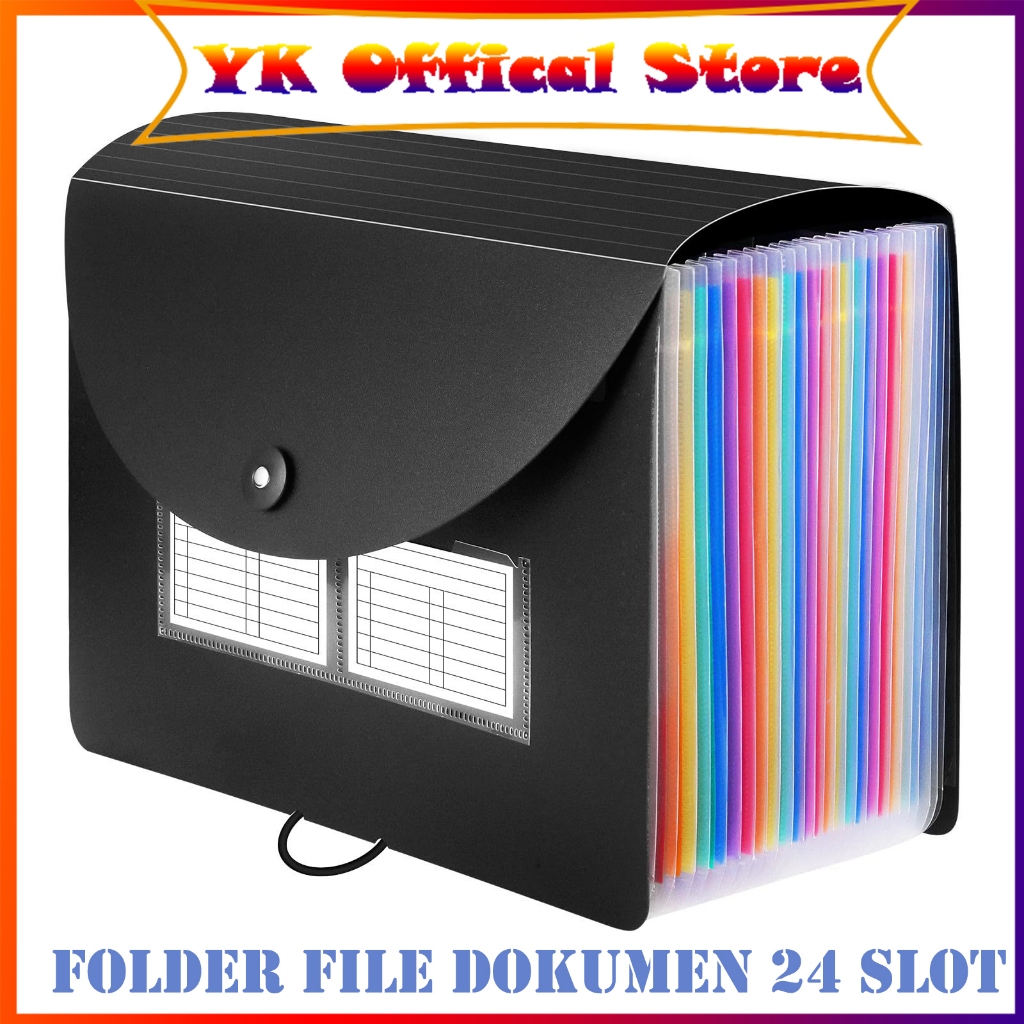 Jual 24 Slot Folder File Dokumen Ukuran A4 File Folder Dokumen Isi A4 ...