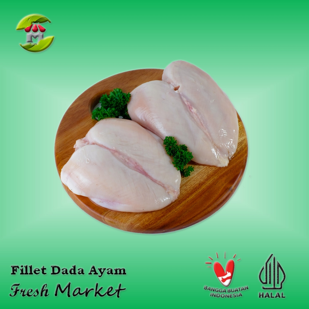 Jual [JAKPUS] Boneless Fillet Dada Ayam Tanpa Kulit Pack 970gr - 1kg ...