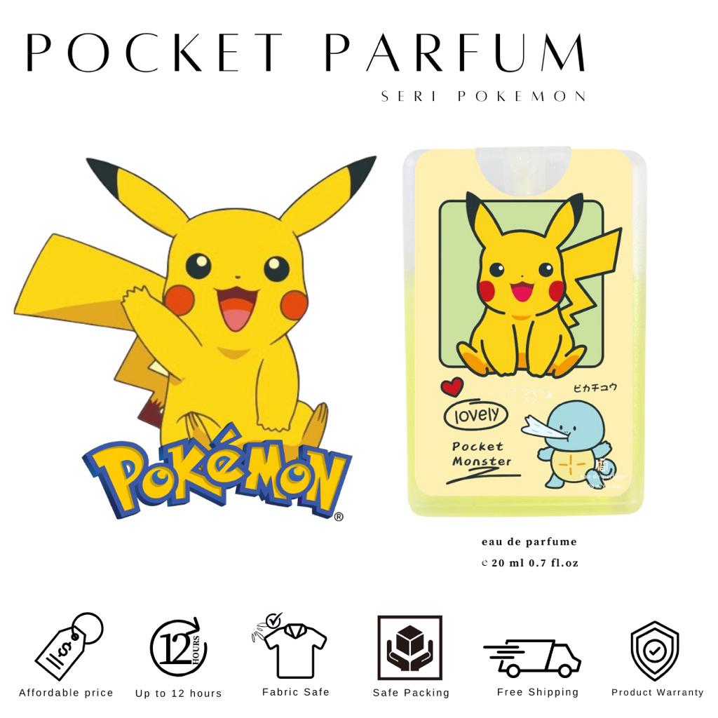 Jual Pocket Parfum Seri Pokemon Eau de Parfum Travel Size 20ml ...