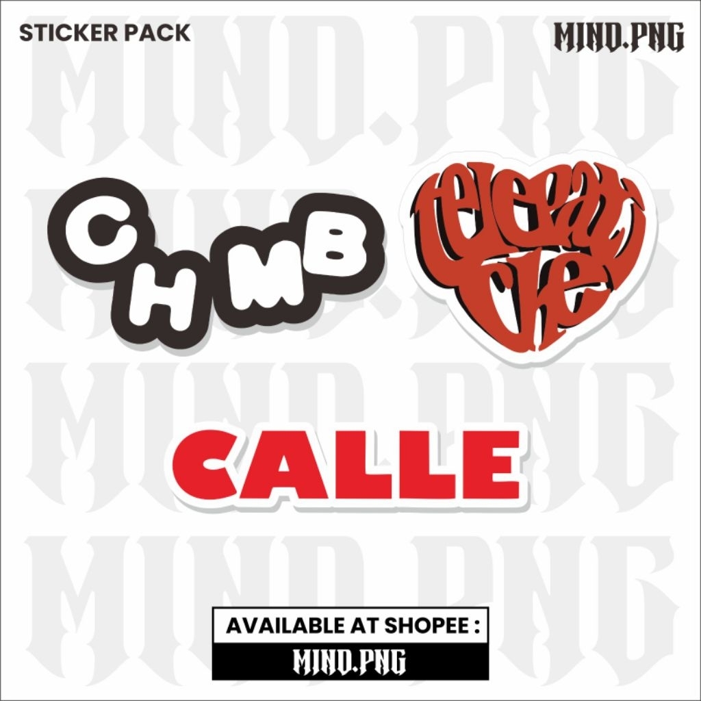 Jual STIKER STICKER PACK BRAND CHMB, TELEPATI CHE, CALLE, STIKER HELM ...