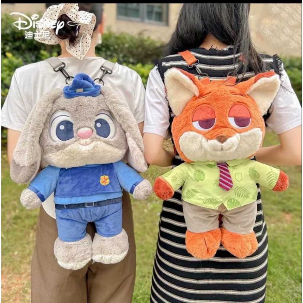 Jual Ohsome x Disney's Zootopia (Nick Wilde) Plush Backpack / Ransel ...