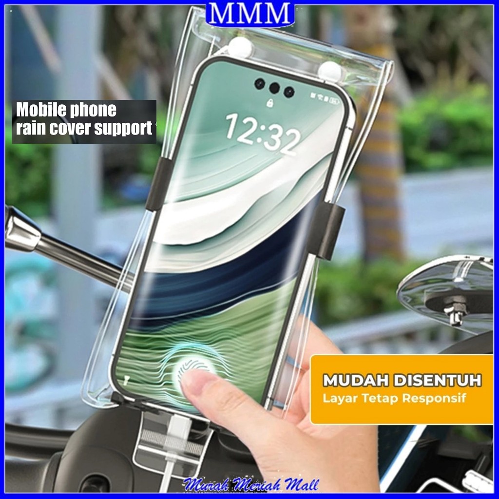 Jual MMM Sarung HP Anti Air Transparan Polos Pouch HP Transparant ...