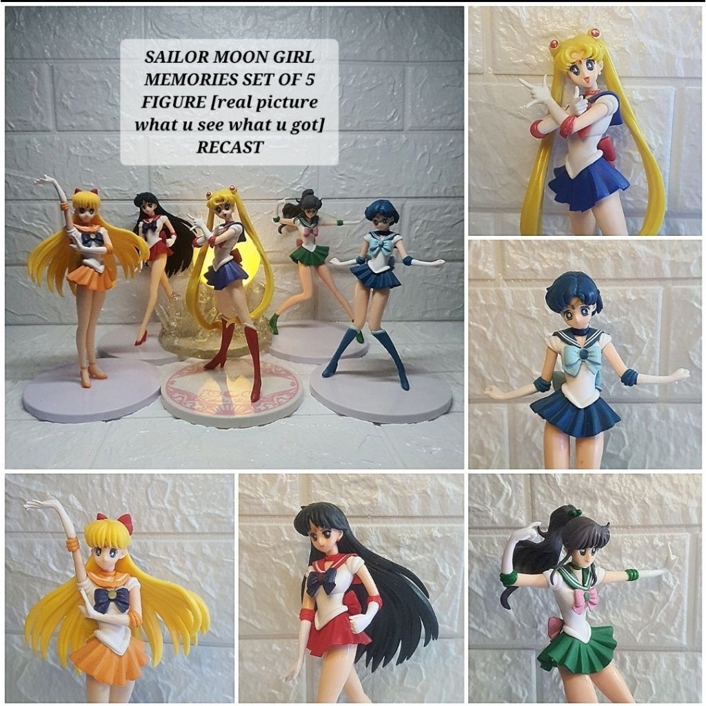 Jual SAILOR MOON GIRLS MEMORIES SET OF 5 INNER SENSHI SCOUT FIGURE ...