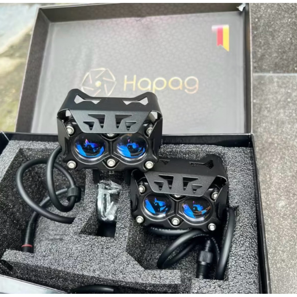 Jual minilaser mini laser hapag 2 mata blue lens 50 watt 12-24v ...