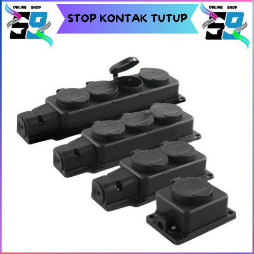 Jual Terminal Stop Kontak Anti Air IP54 Dengan Penutup 16A 250V EU Plug ...