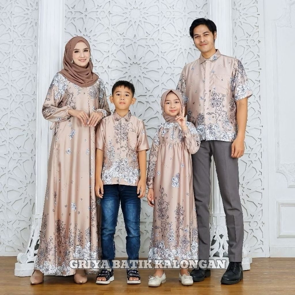 Jual Baju Couple Sarimbit Pasangan Keluarga Gamis Kemeja Ayah Ibu Anak ...