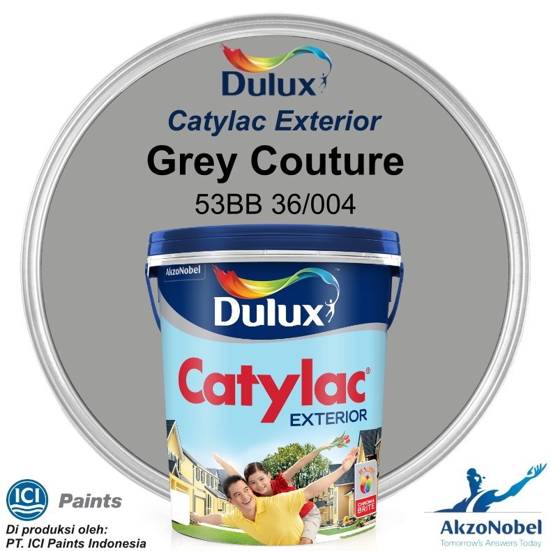 Jual CAT DULUX CATYLAC EXTERIOR 5 KG - GREY COUTURE 53BB 36/004 ...