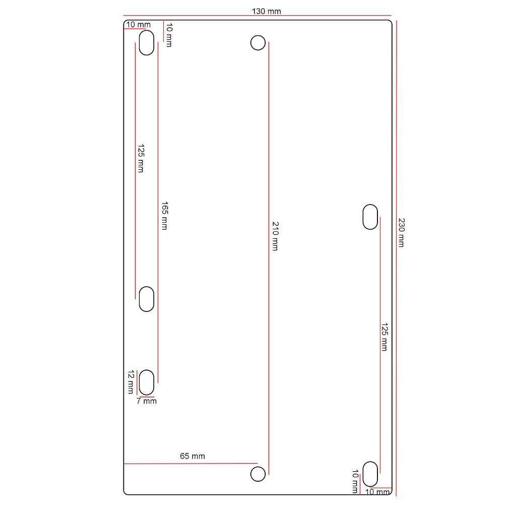 Jual Custom Plat 3mm ukuran tertera di gambar | Shopee Indonesia
