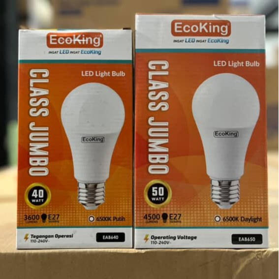 Jual Led Class Jumbo A BULB 40Watt/50Watt Putih 6500K E27 Ecoking EAB ...
