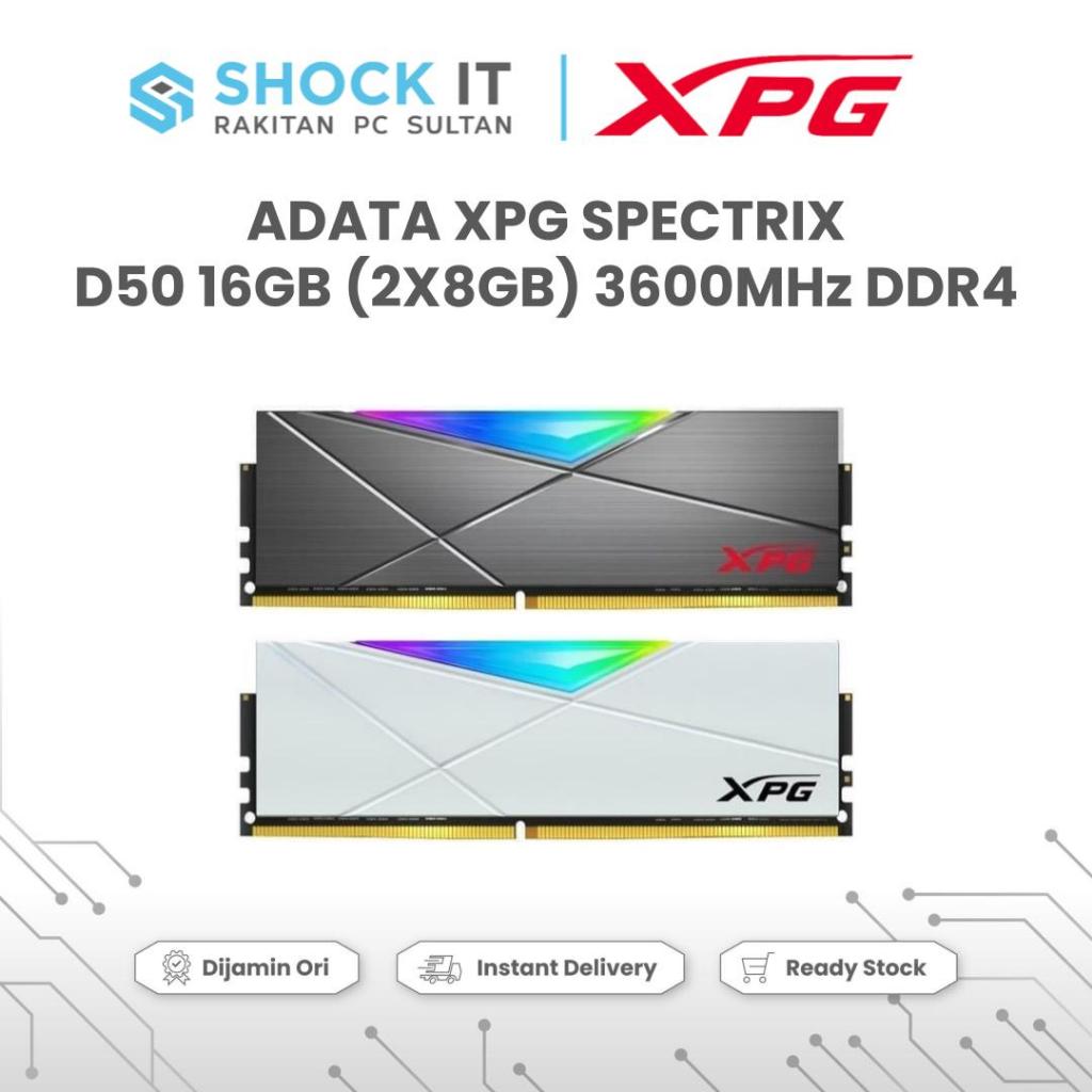 Jual ADATA DDR4 XPG SPECTRIX D50 PC28800 3600MHz 16GB (2X8GB) Dual ...