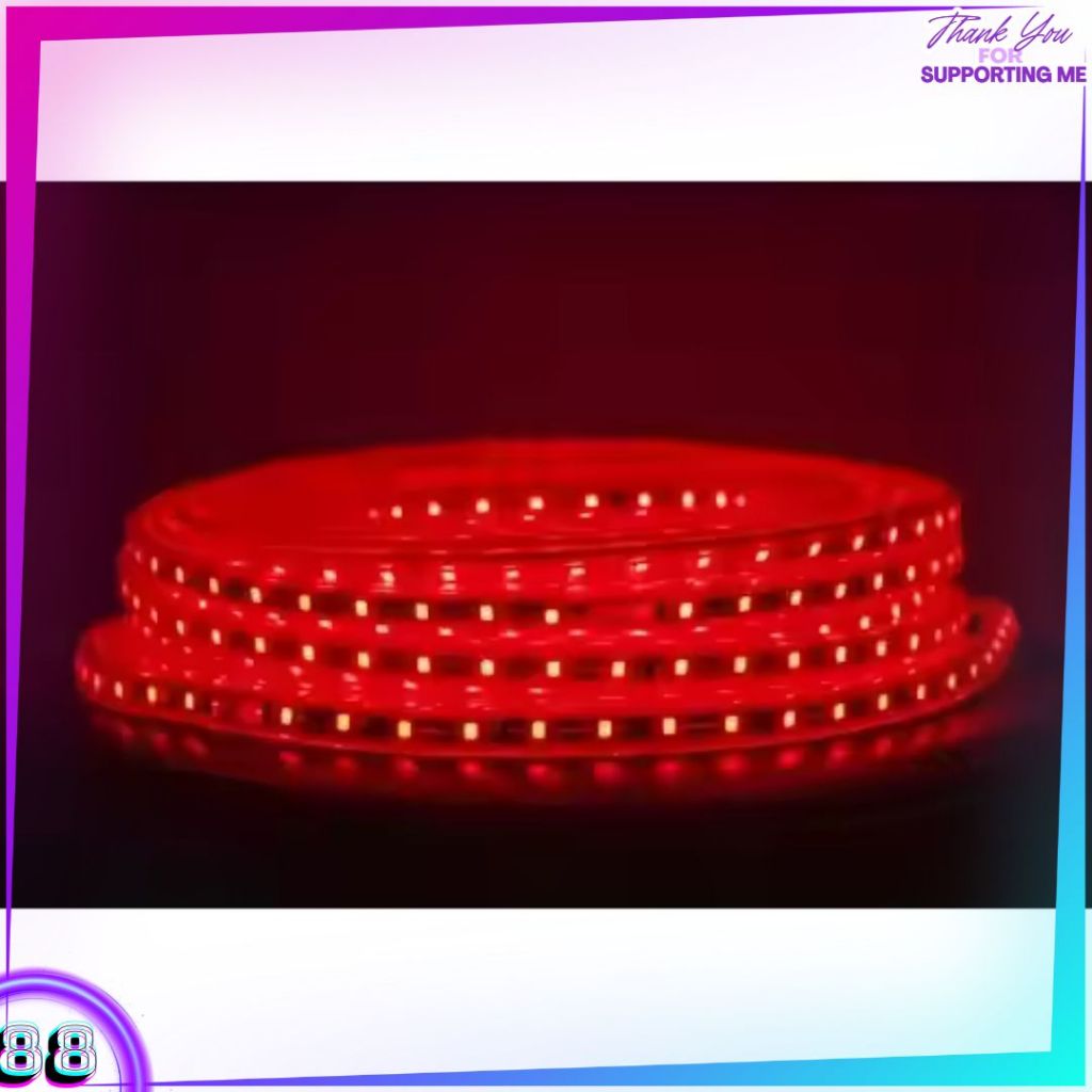Jual LAMPU LED STRIP MERAH PUTIH 2835 100METER 220V+ SOCKET | Shopee ...