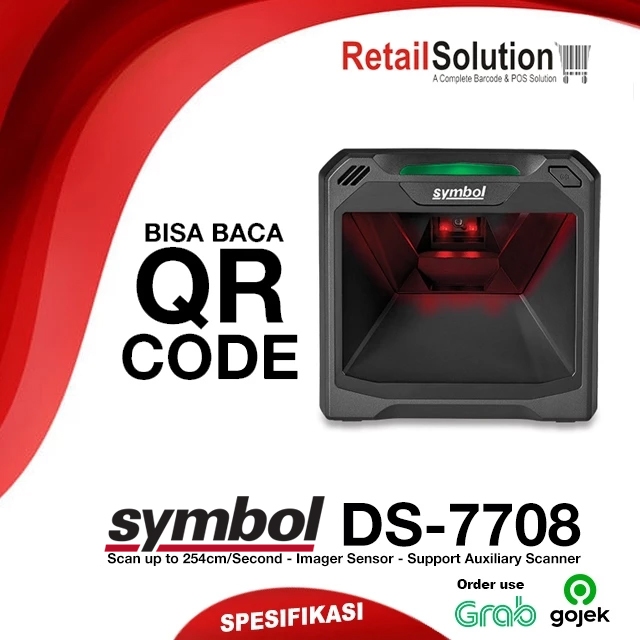 Jual Barcode Scanner 2D QR Code Imager USB - Symbol DS7708 DS-7708 ...