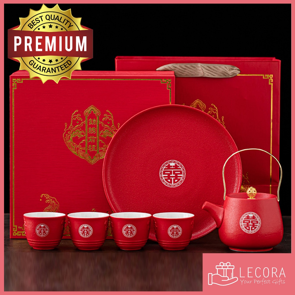 Jual LECORA Teko Teapot Ceramic Set Chinese PHANGTEH / SANGJIT / TEAPAY ...