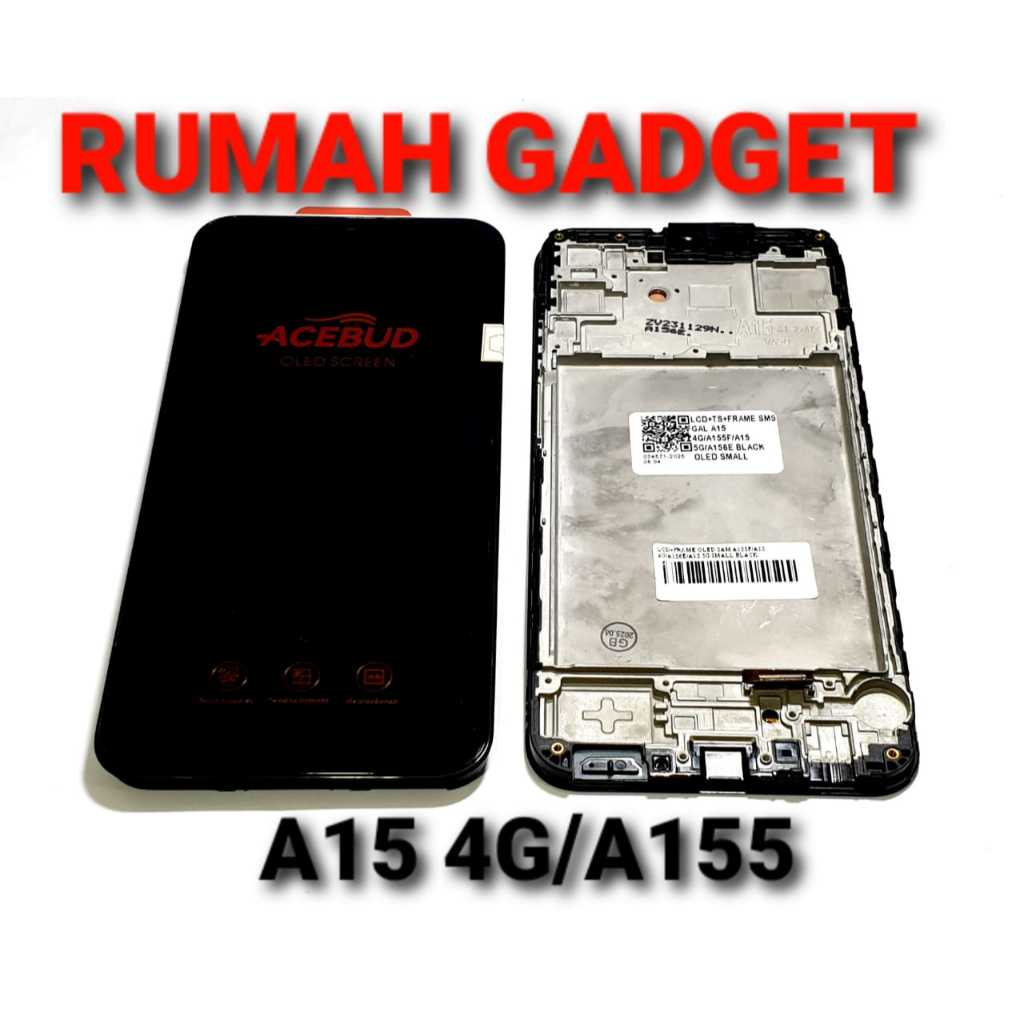 Jual LCD SAMSUNG SAM A155F/A15 4G/A156E/A15 5G/M156/M15 5G BLACK ...