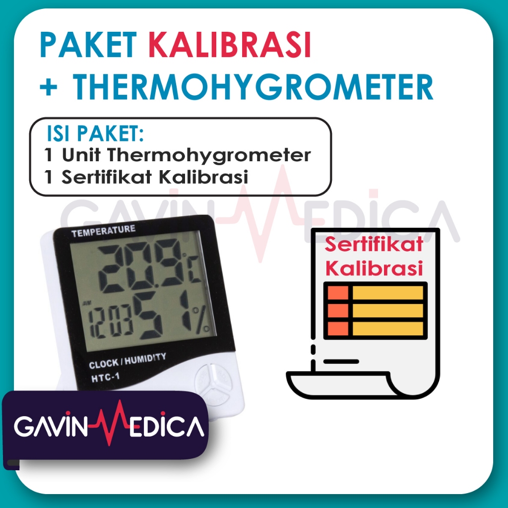 Jual PAKET KALIBRASI + Thermohygrometer Digital - Kalibrasi Termometer ...