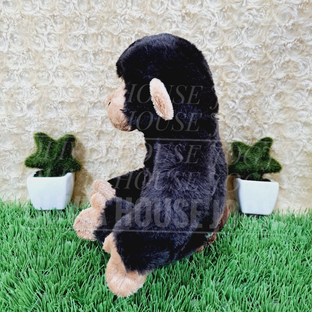 Jual Boneka Monyet Coklat Tua Mata Bordir Boneka Monkey Simpanse M ...