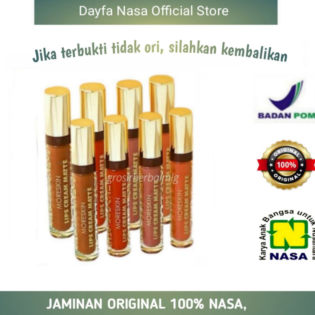 Jual HABISKAN STOK PROMO LIPCREAM MORESKIN MATTE ORIGINAL NASA EXP 2027 ...