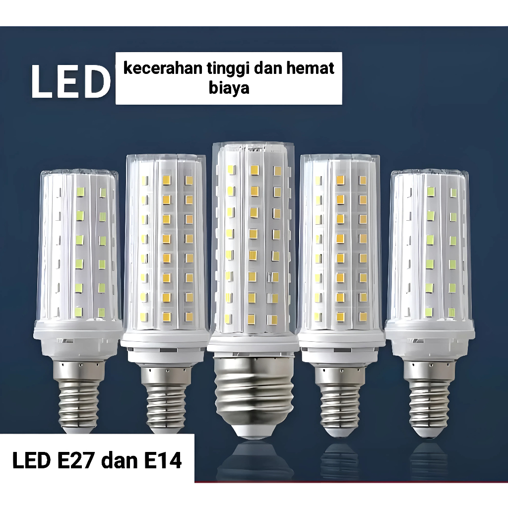 Jual Lampu Jagung LED E14 dan E27 3Warna 12W/Putih+WW+K dan K+B+ungu,lampu LED | Shopee Indonesia
