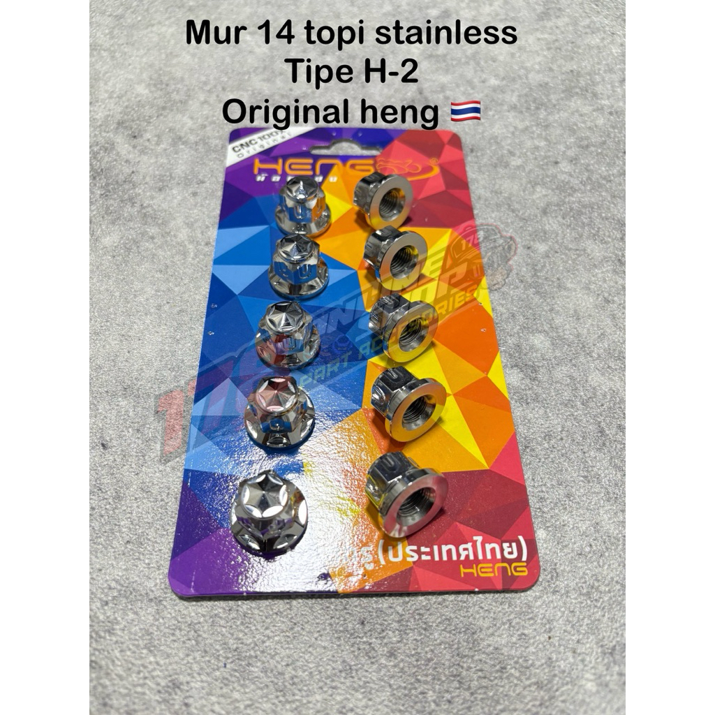 Jual mur 14 topi stainless tipe H-2 original heng (harga satuan ...