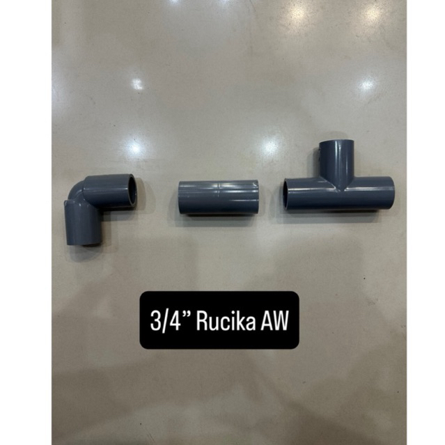 Jual Sambungan/Fitting pipa pvc RUCIKA AW 3/4inch Knee,L Sock,Sambungan ...